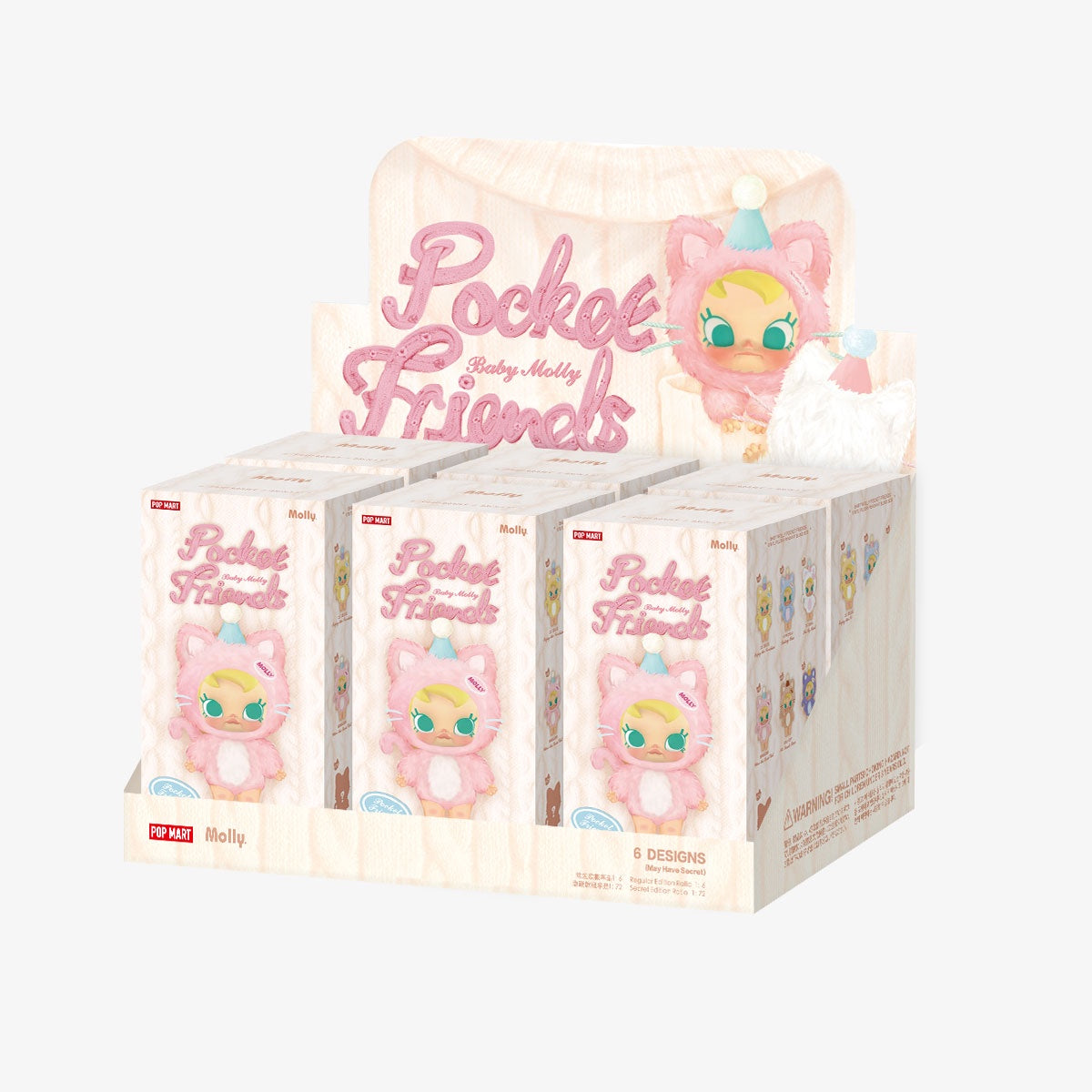 Popmart Baby Molly PocketFriends Series-Vinyl PlushPendant Blind Box ...